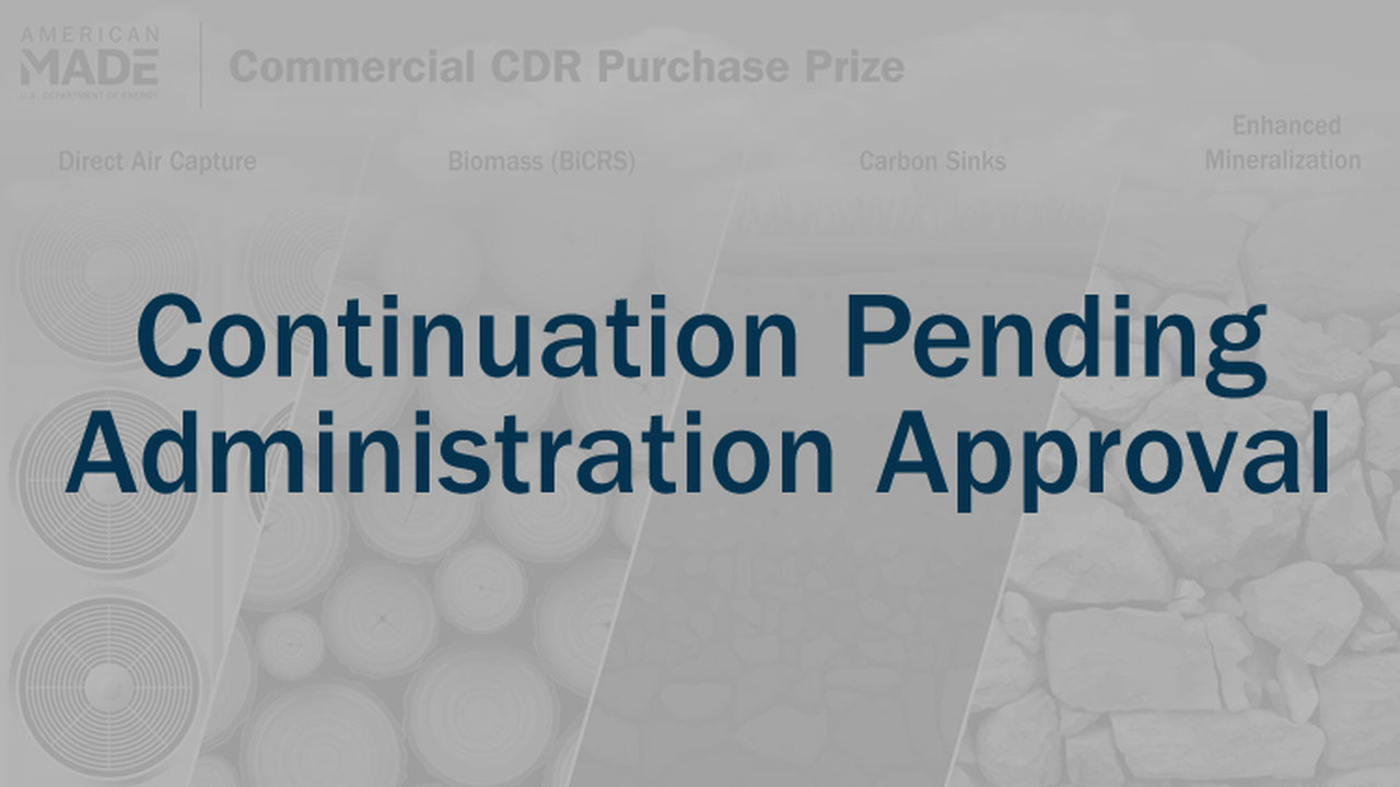 DAC Commercial CDR Purchase Pilot Prize | HeroX